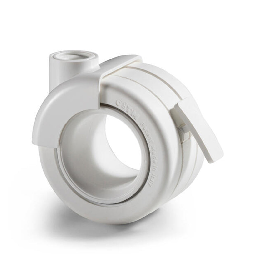 ROTOLA OFFICE WITH BRAKE - WHITE SUPPORT, WHITE TYRE – plankstore